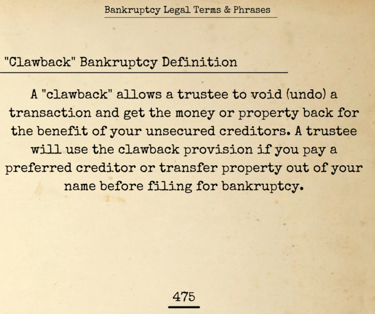 What Are Preferential Payments in Bankruptcy? - OakTree Law